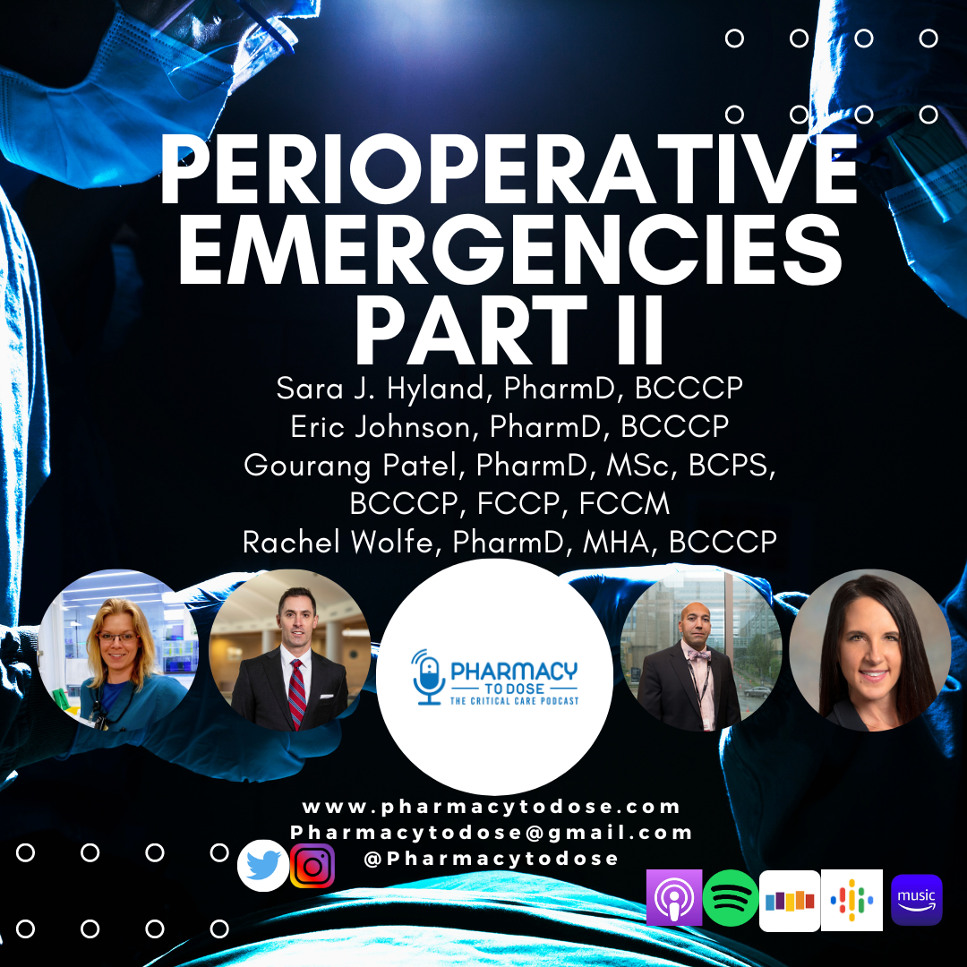 Peri-operative Emergencies Part II References – Pharmacy to Dose: The ...