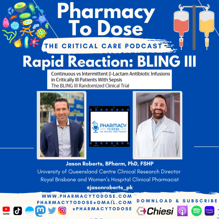 Pharmacy to Dose: The Critical Care Podcast – Discussing critical care ...